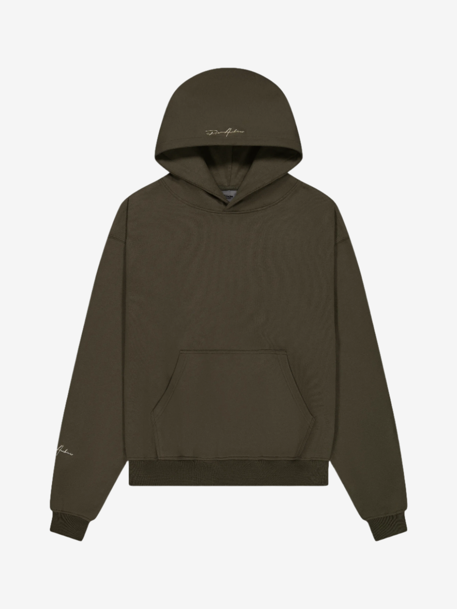 Prior Embroidery Logo Oversized Cropped Hoodie Oil - Prior | Auckland,